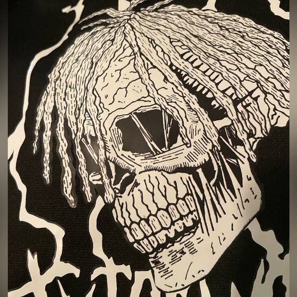 unbranded | Shirts | Juice Wrld Hoodie Rip 998219 Skull 999 Heart Size ...